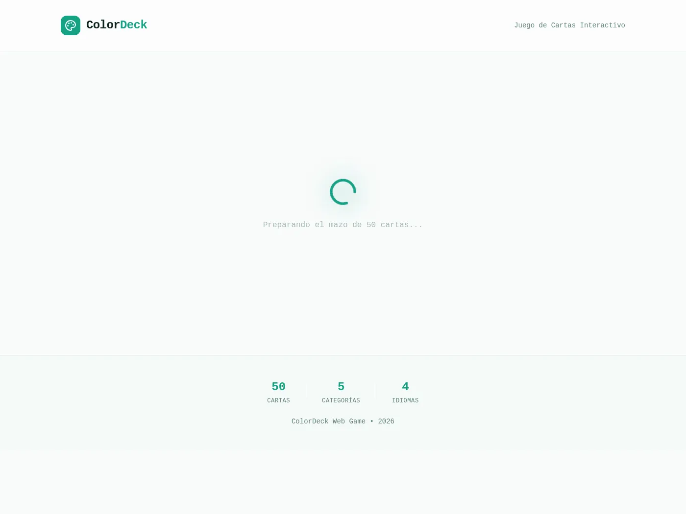 ColorDeck Web Game