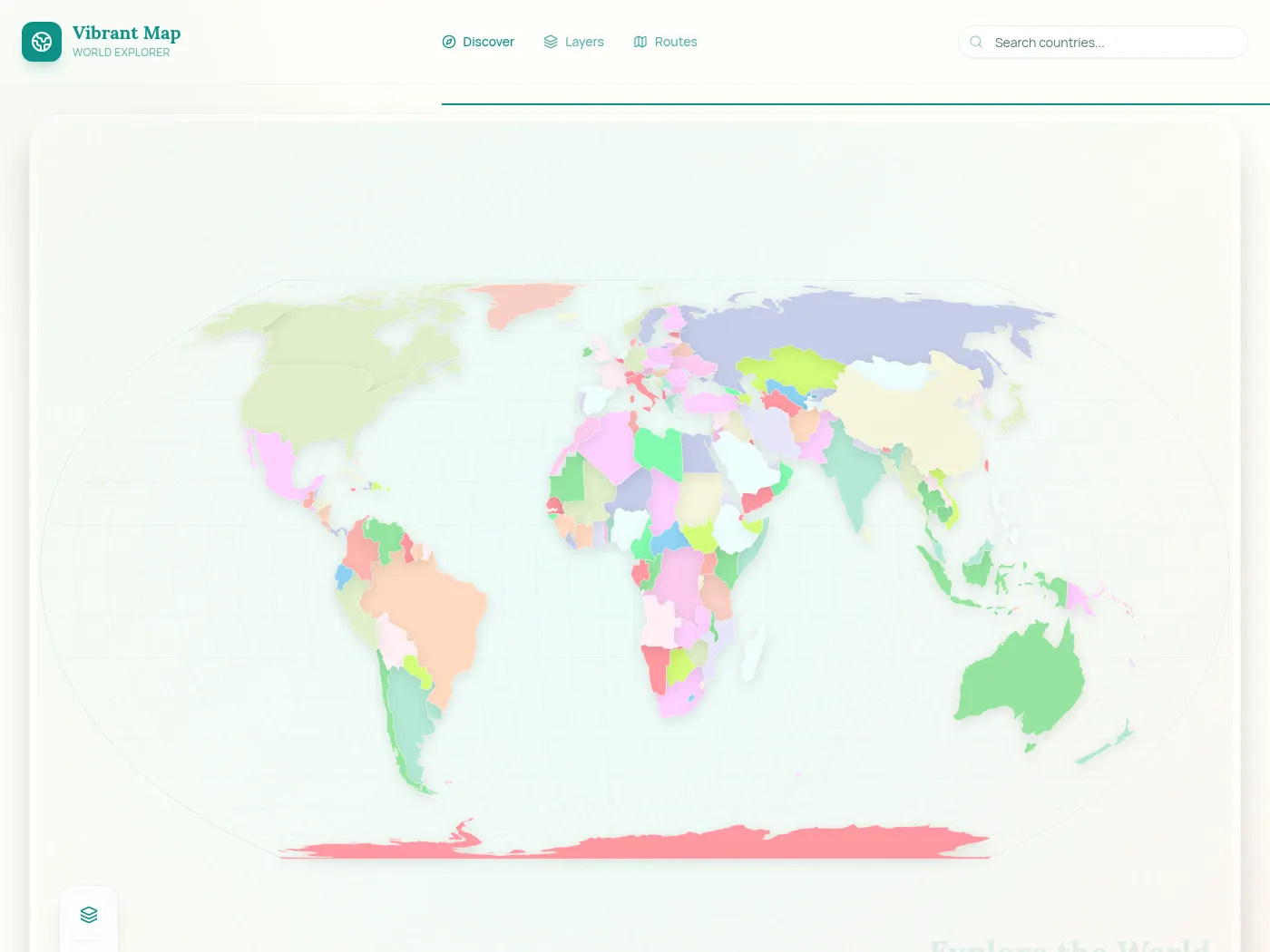 Colorful Country Map Viewer