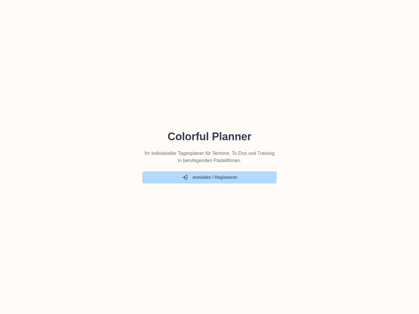 Colorful Planner App