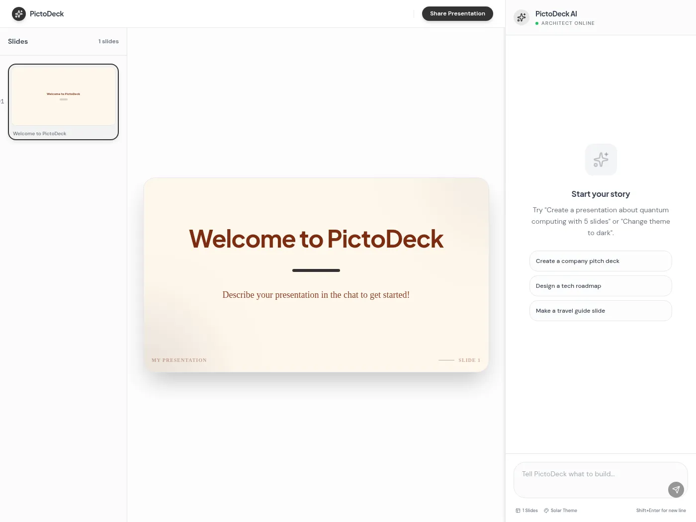 PictoDeck Slides