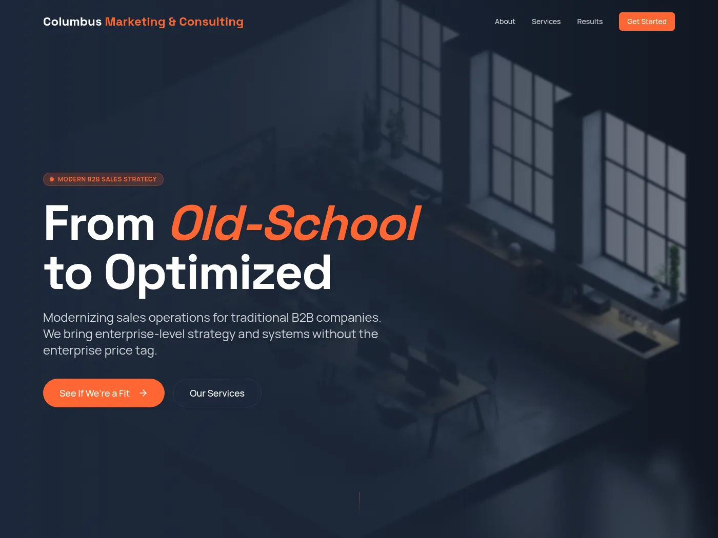 Columbus Consulting One-Page Site