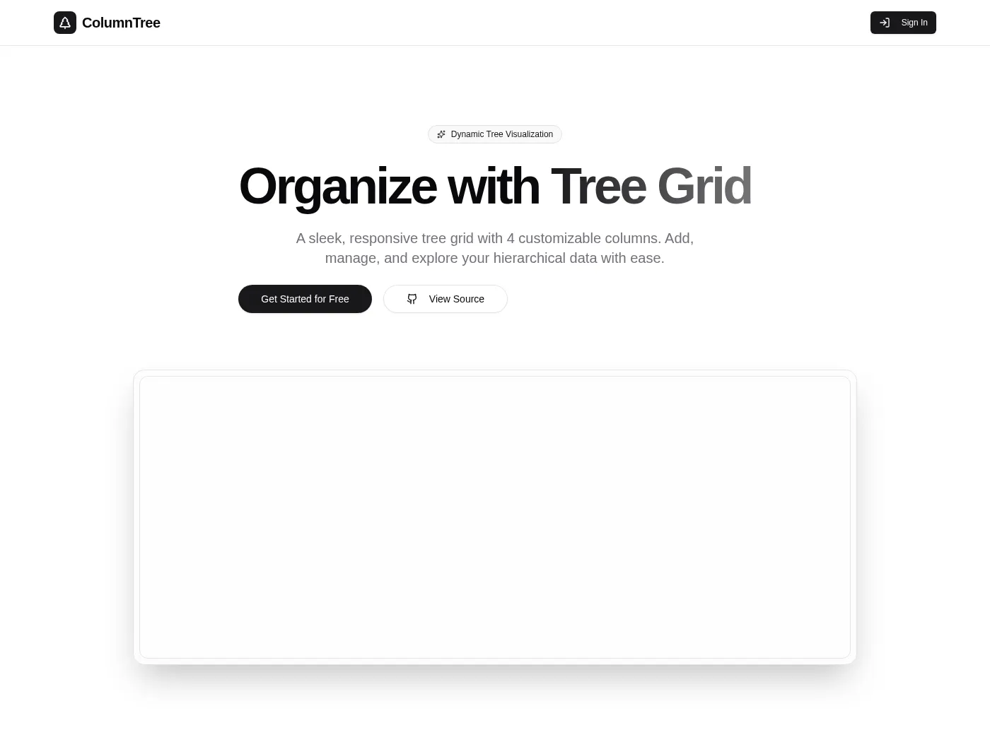 Column Tree Visualizer