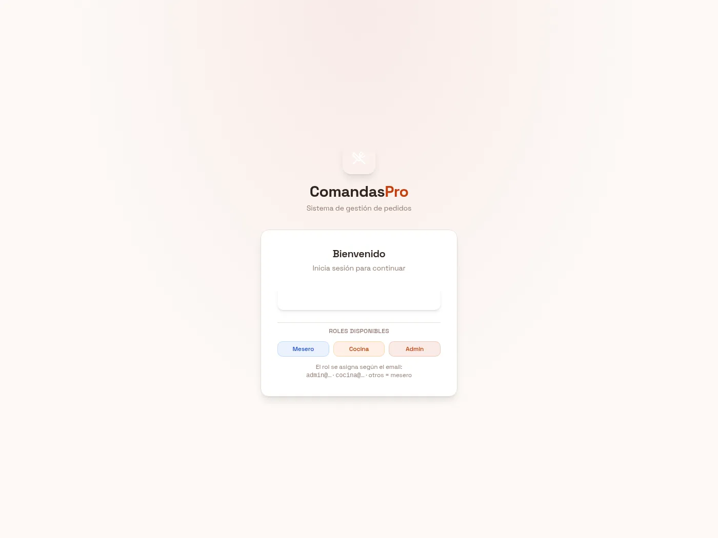 Restaurante Comandas Pro