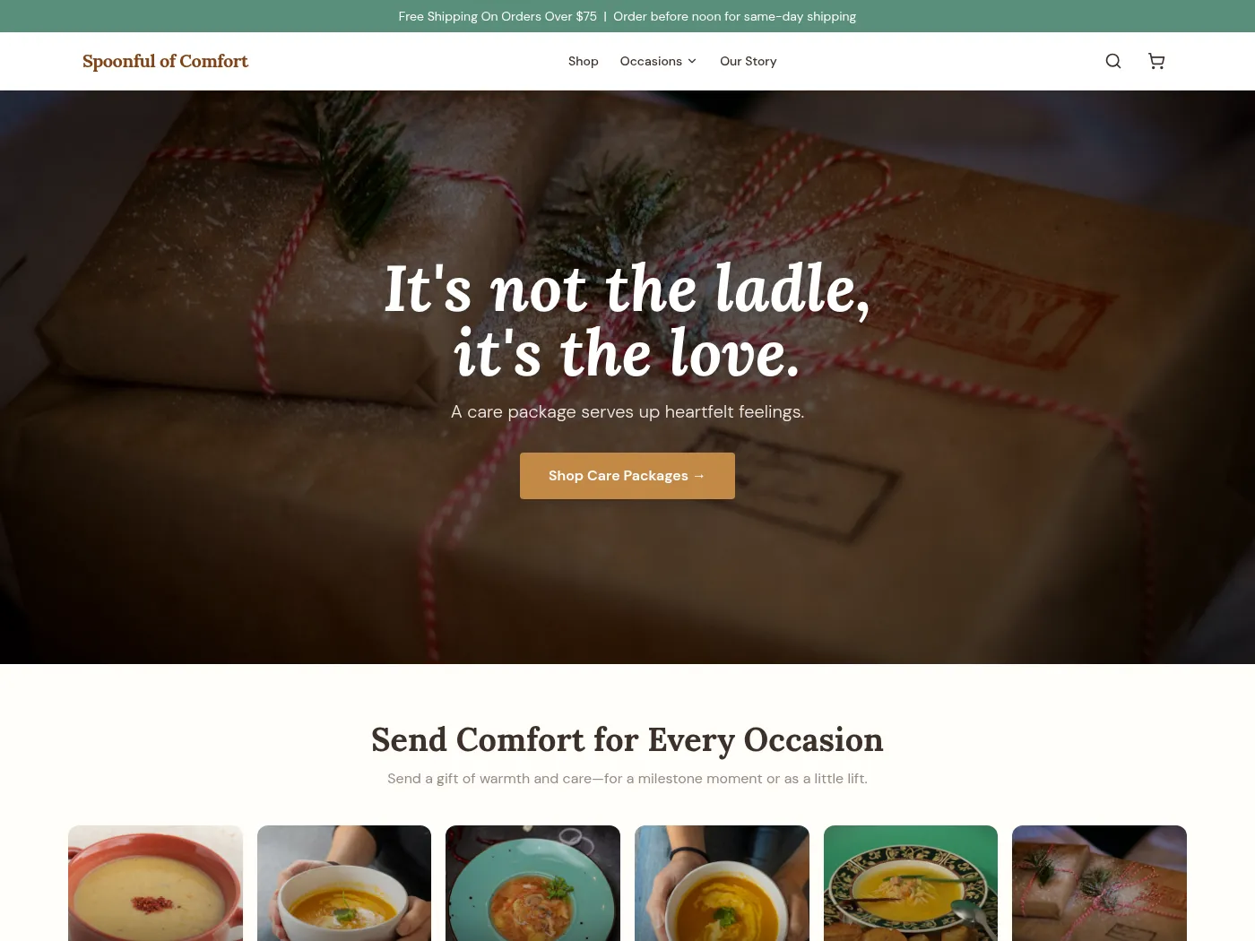 ComfortFood Storefront