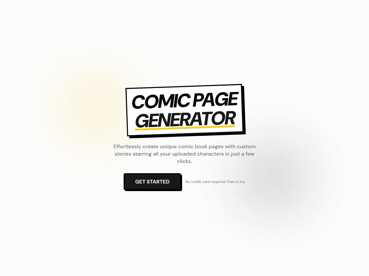 Comic Page Generator