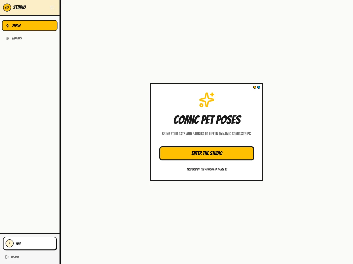 Comic Pet Poses