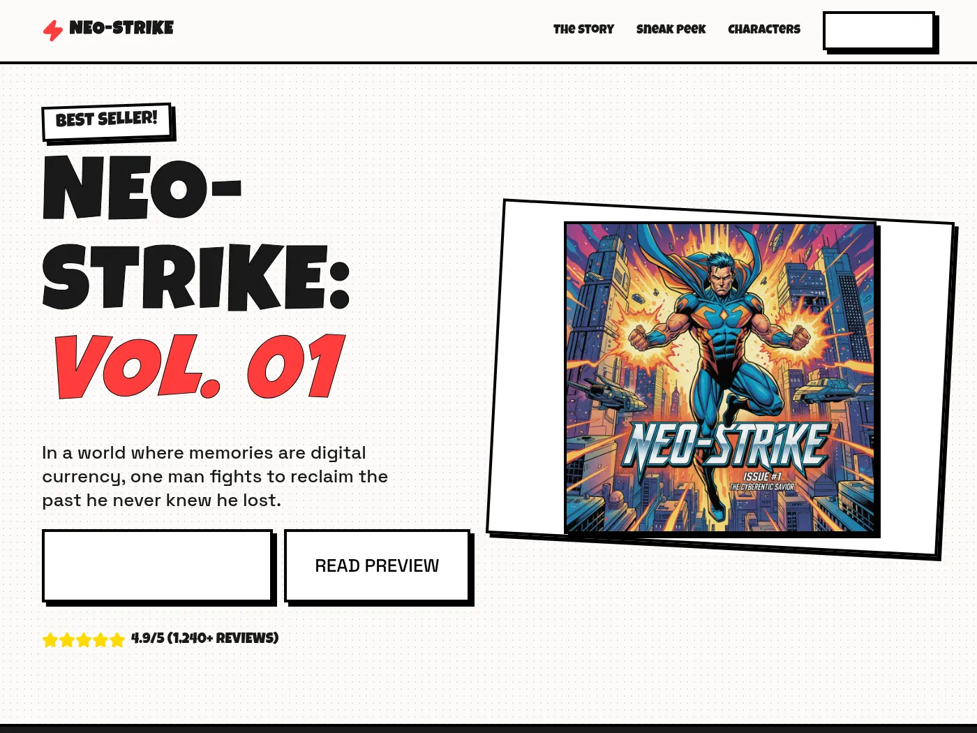 ComicBook Landing Page