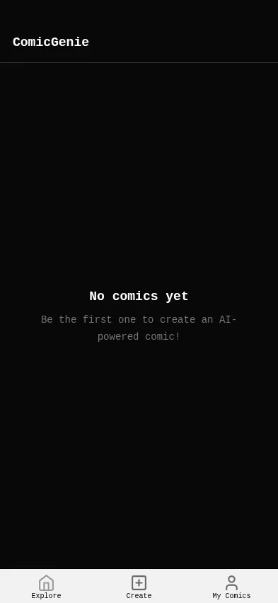 ComicGenie Web App
