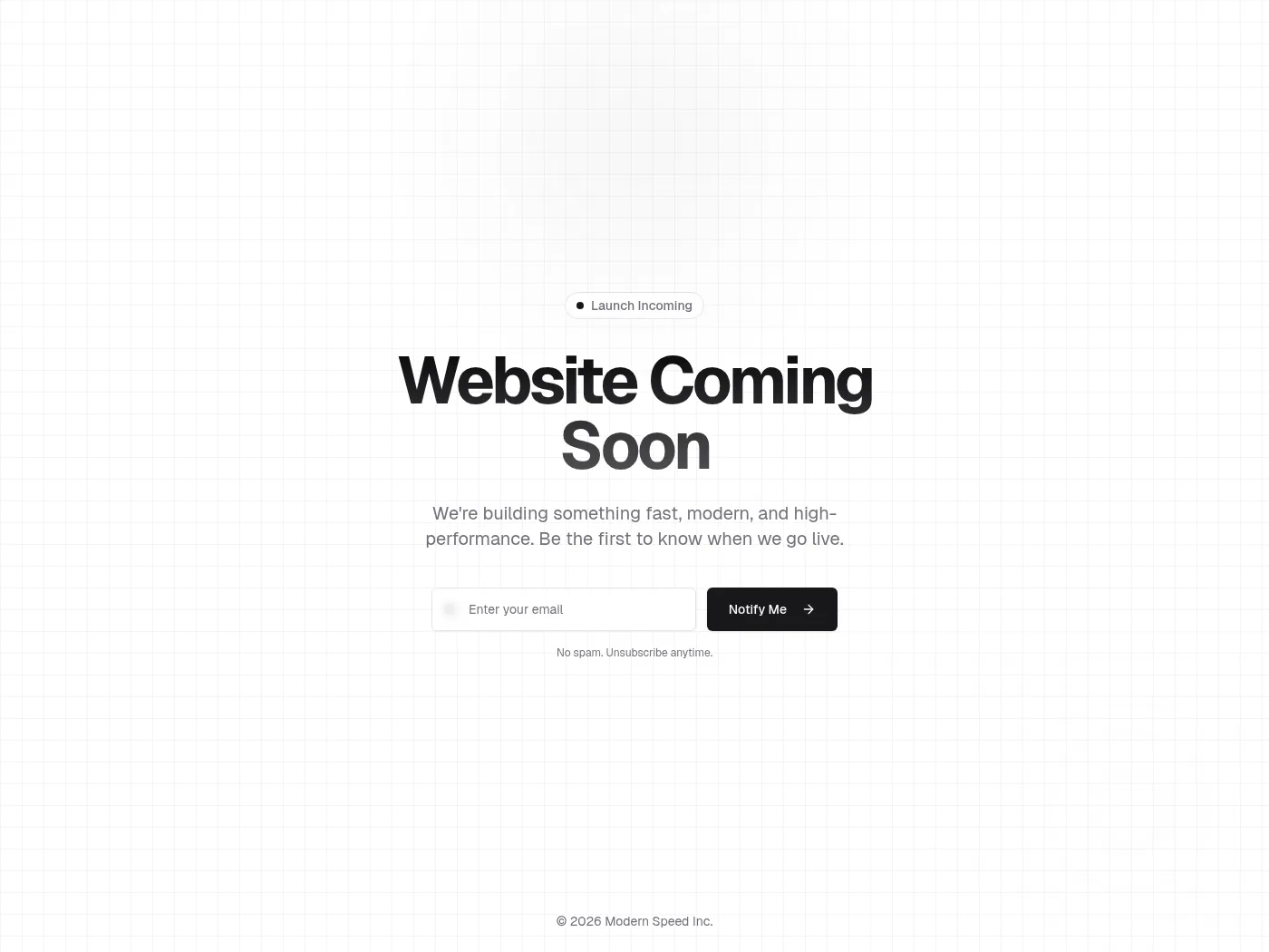 Coming Soon Splash