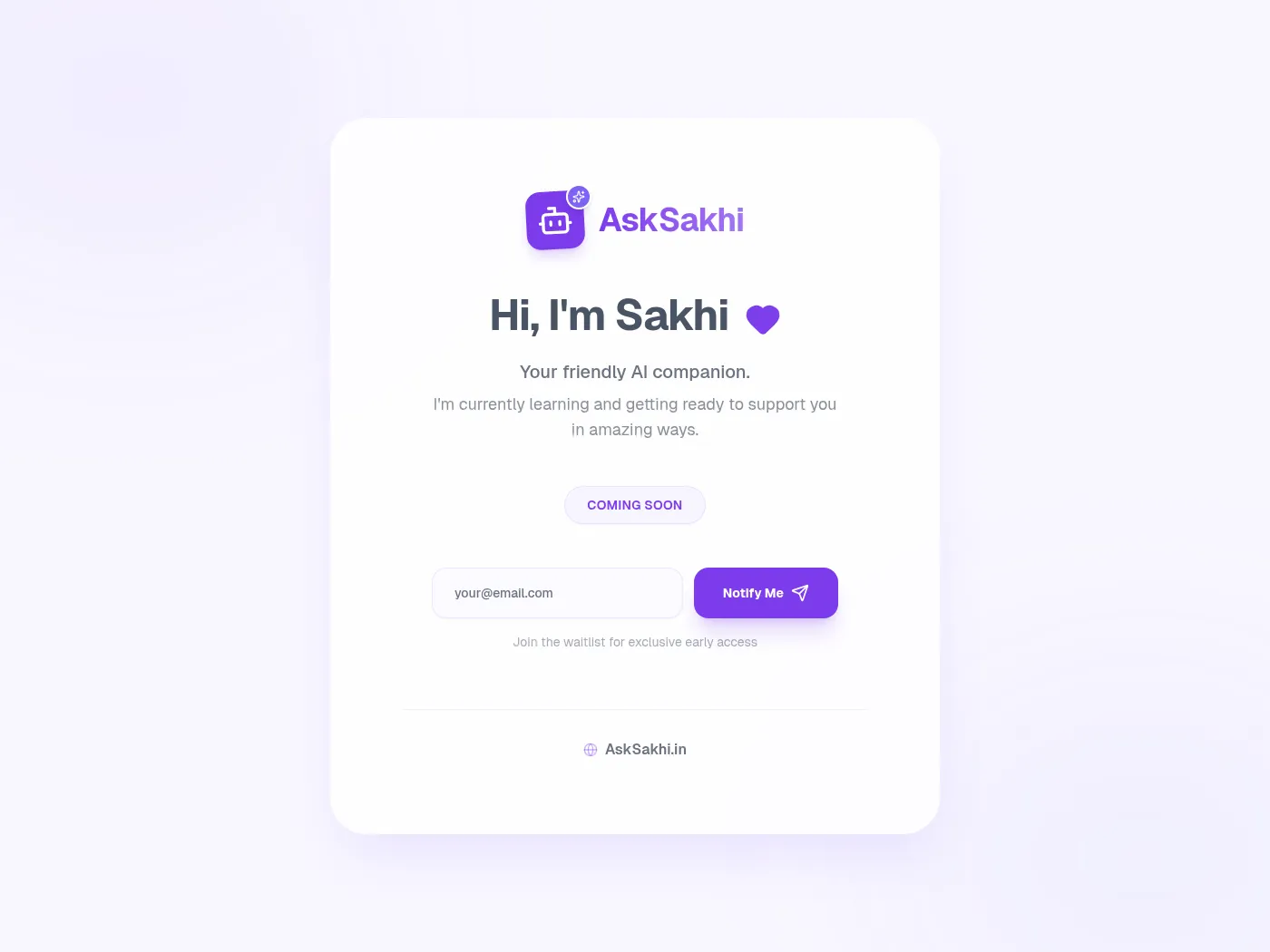 Sleek Coming Soon Page