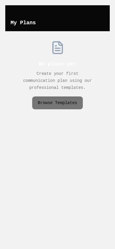 Editable Communication Plan