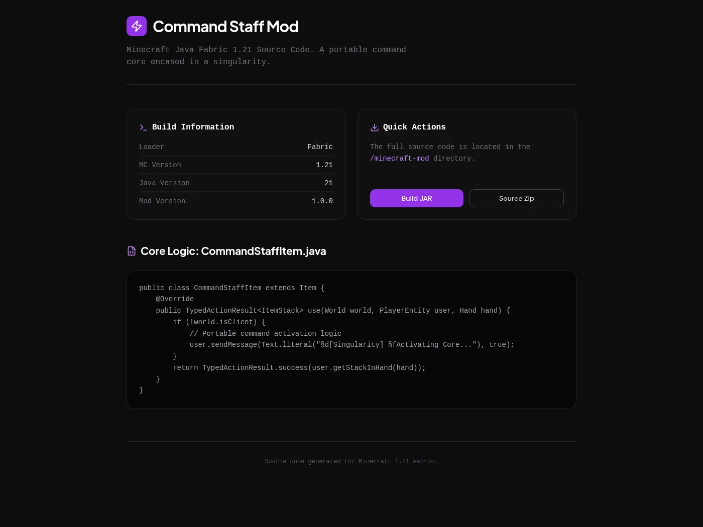 Command Staff Mod
