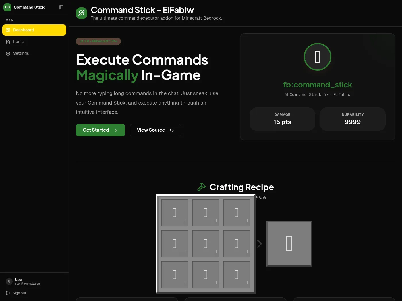 Command Stick Addon