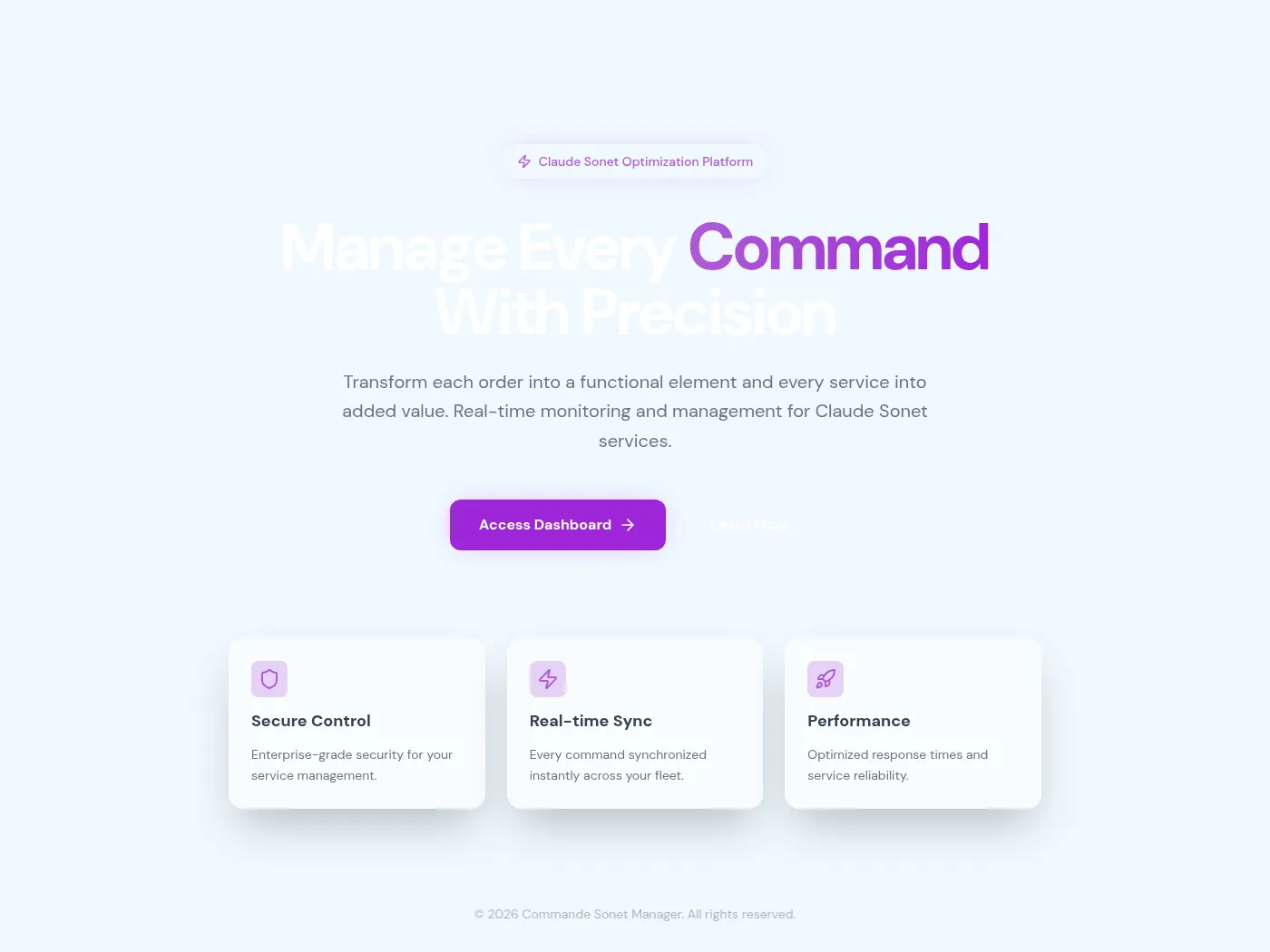 Commande Sonet Manager