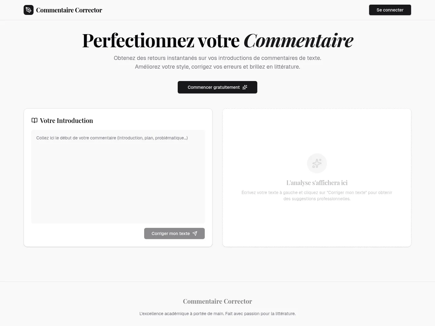Commentaire Corrector