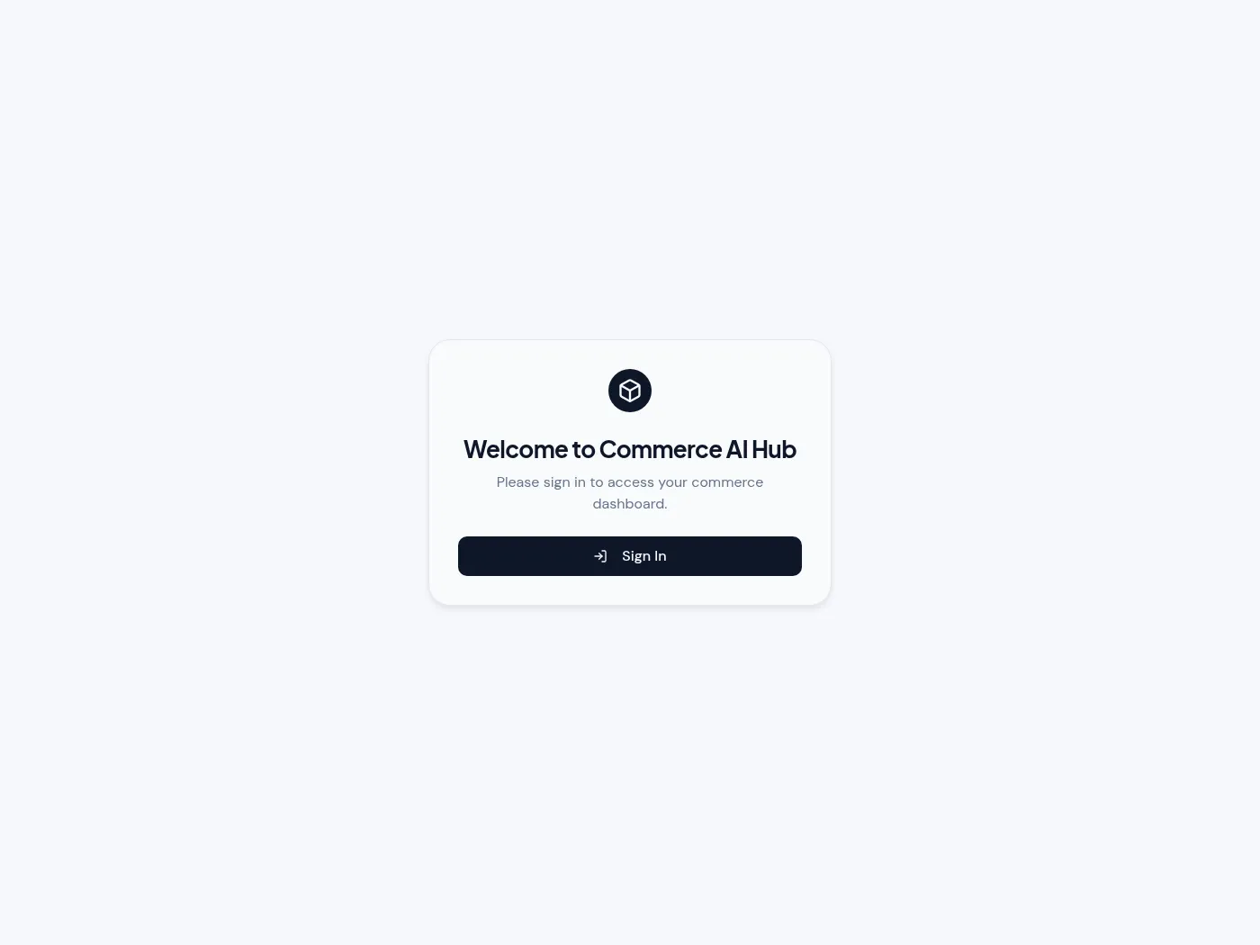 Commerce AI Hub