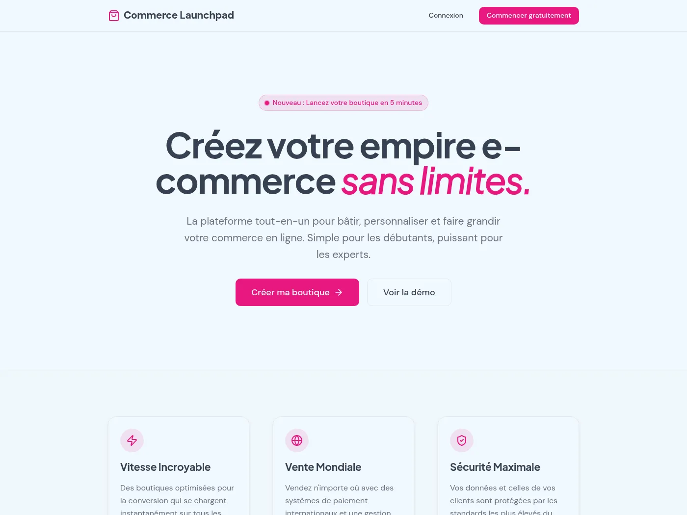 Commerce Launchpad