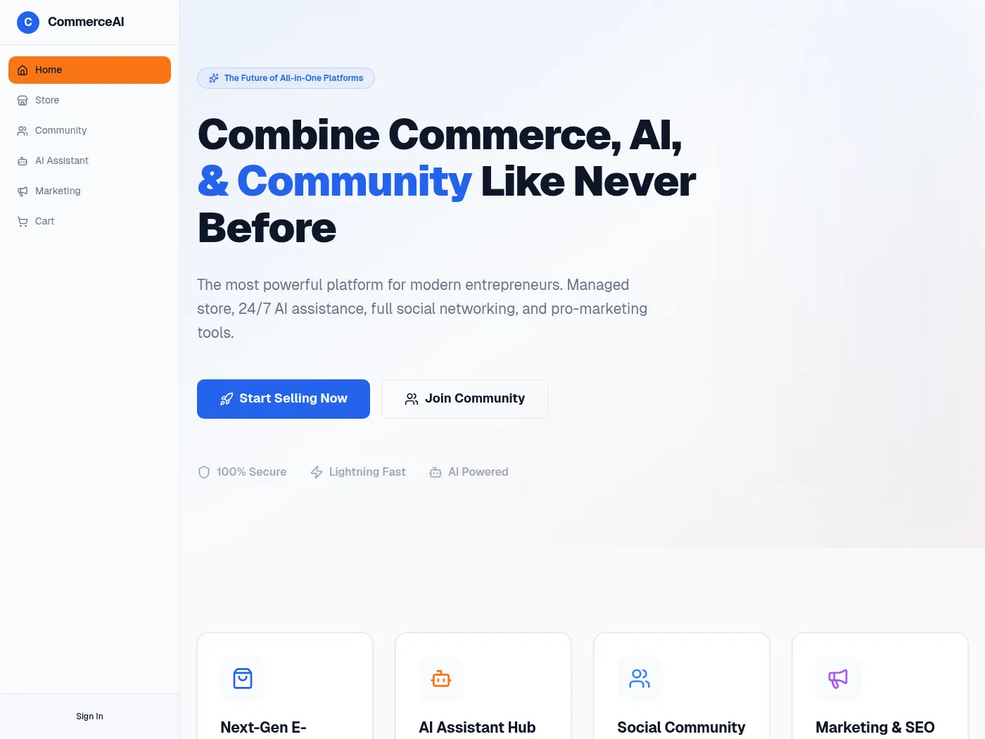 CommerceAI Hub