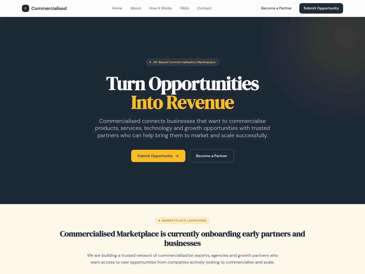 Commercialised Marketplace