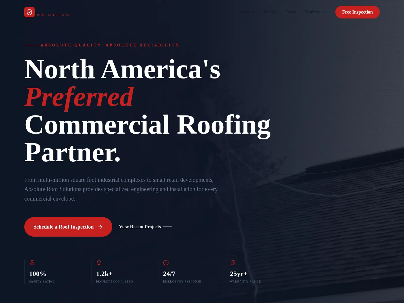 RoofPro Web Portal