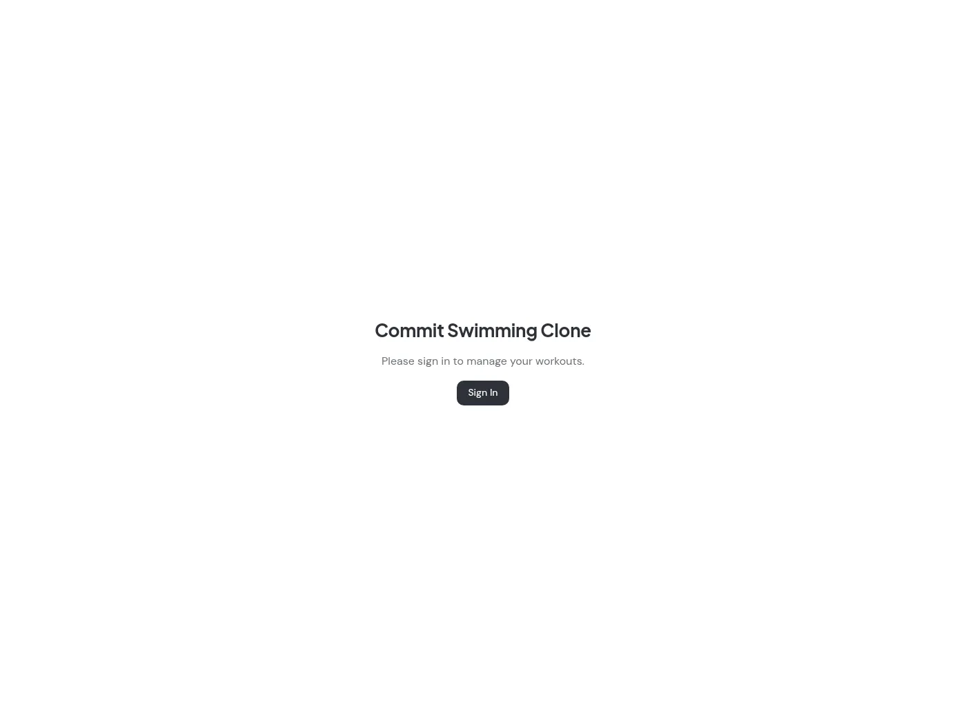Commit Swim Clone