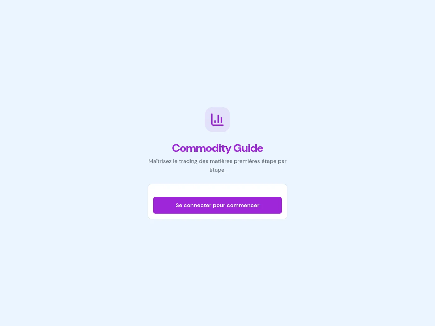 Stepwise Commodities Guide