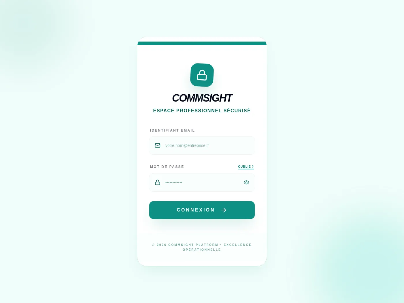 Commsight Plateforme Pro