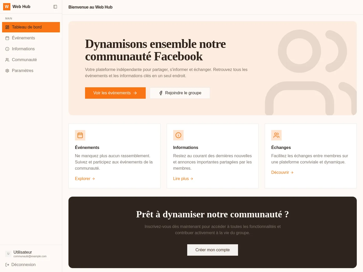 Communauté Web Hub