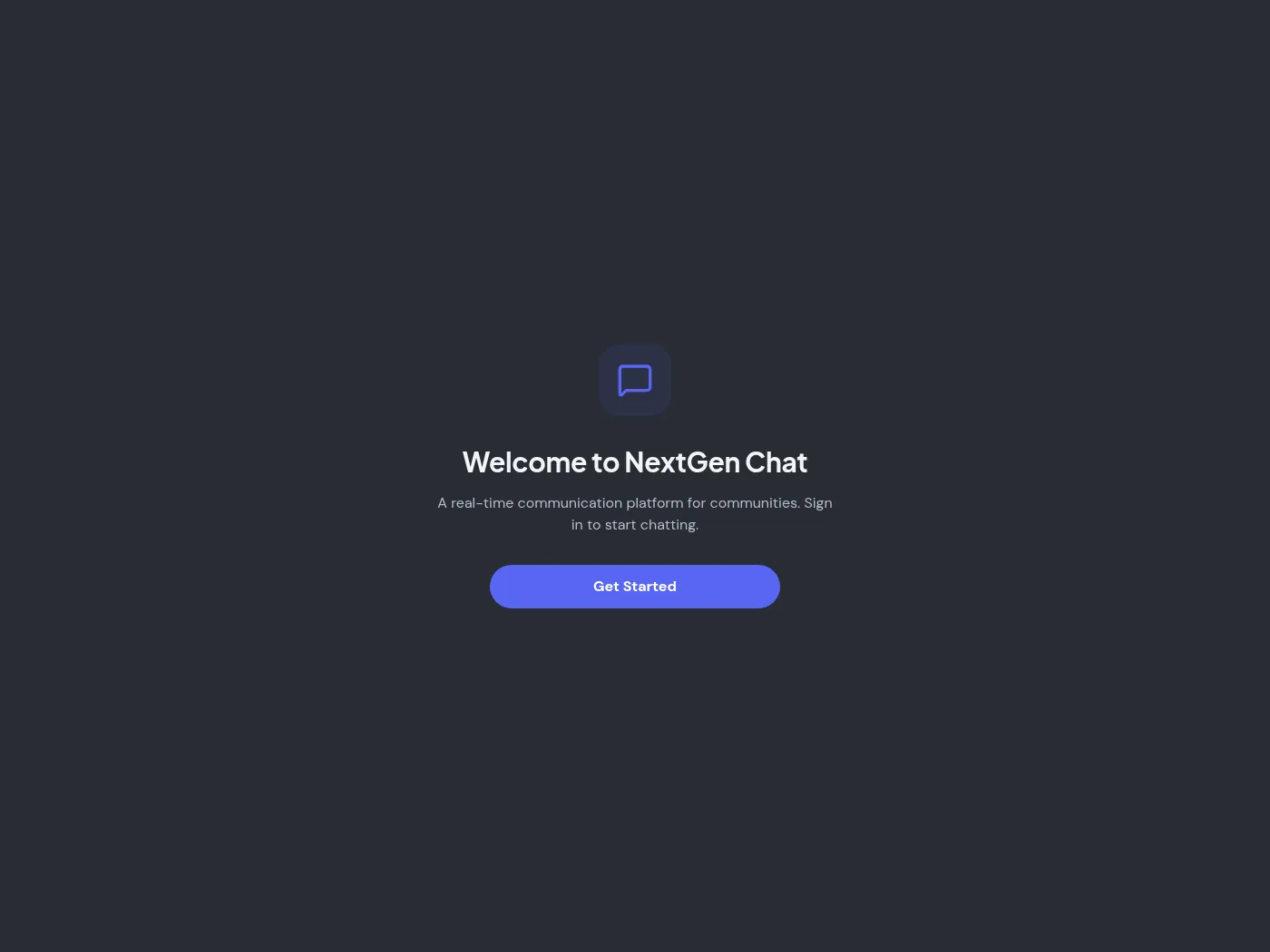 NextGen Chat Platform