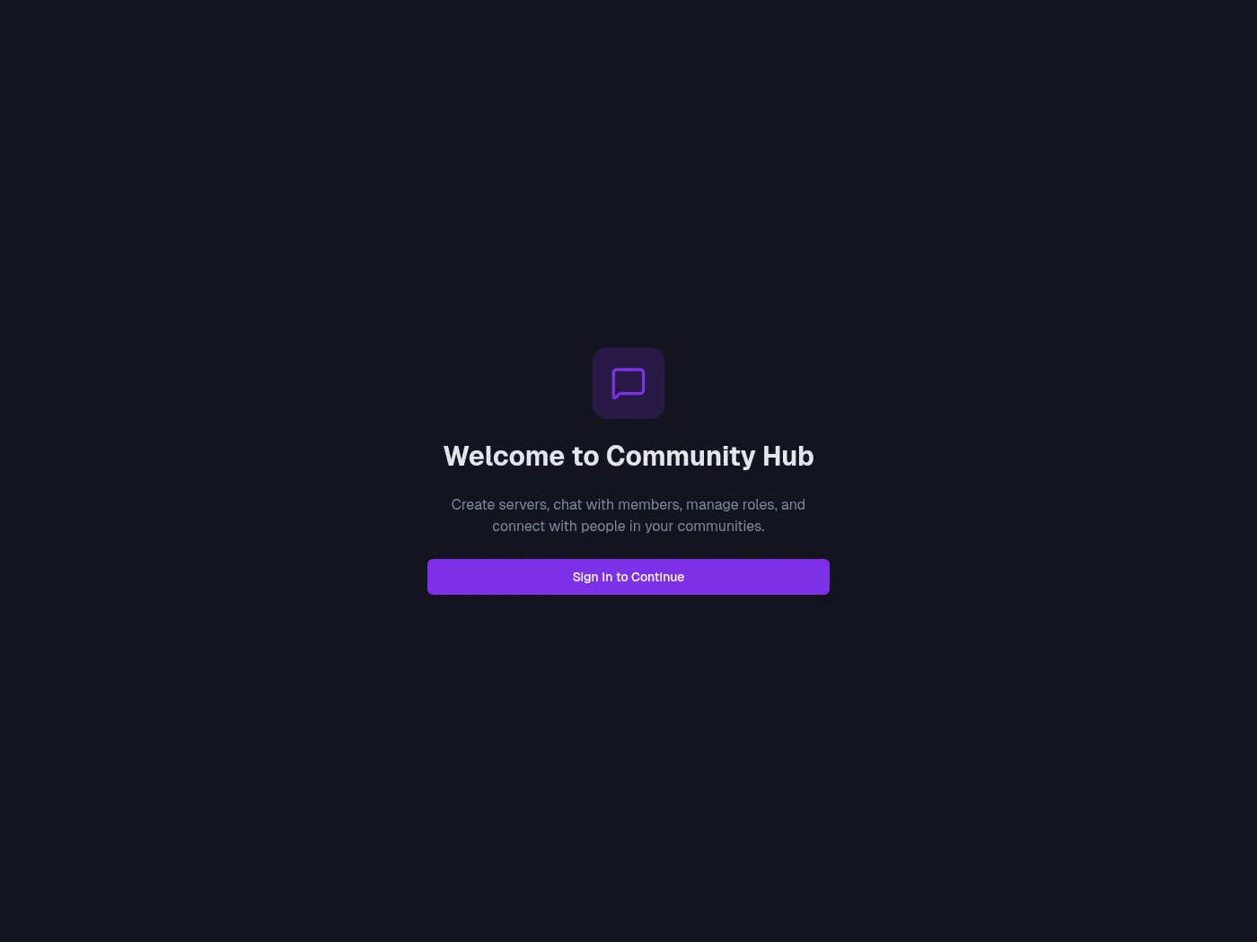 Community Hub Platform
