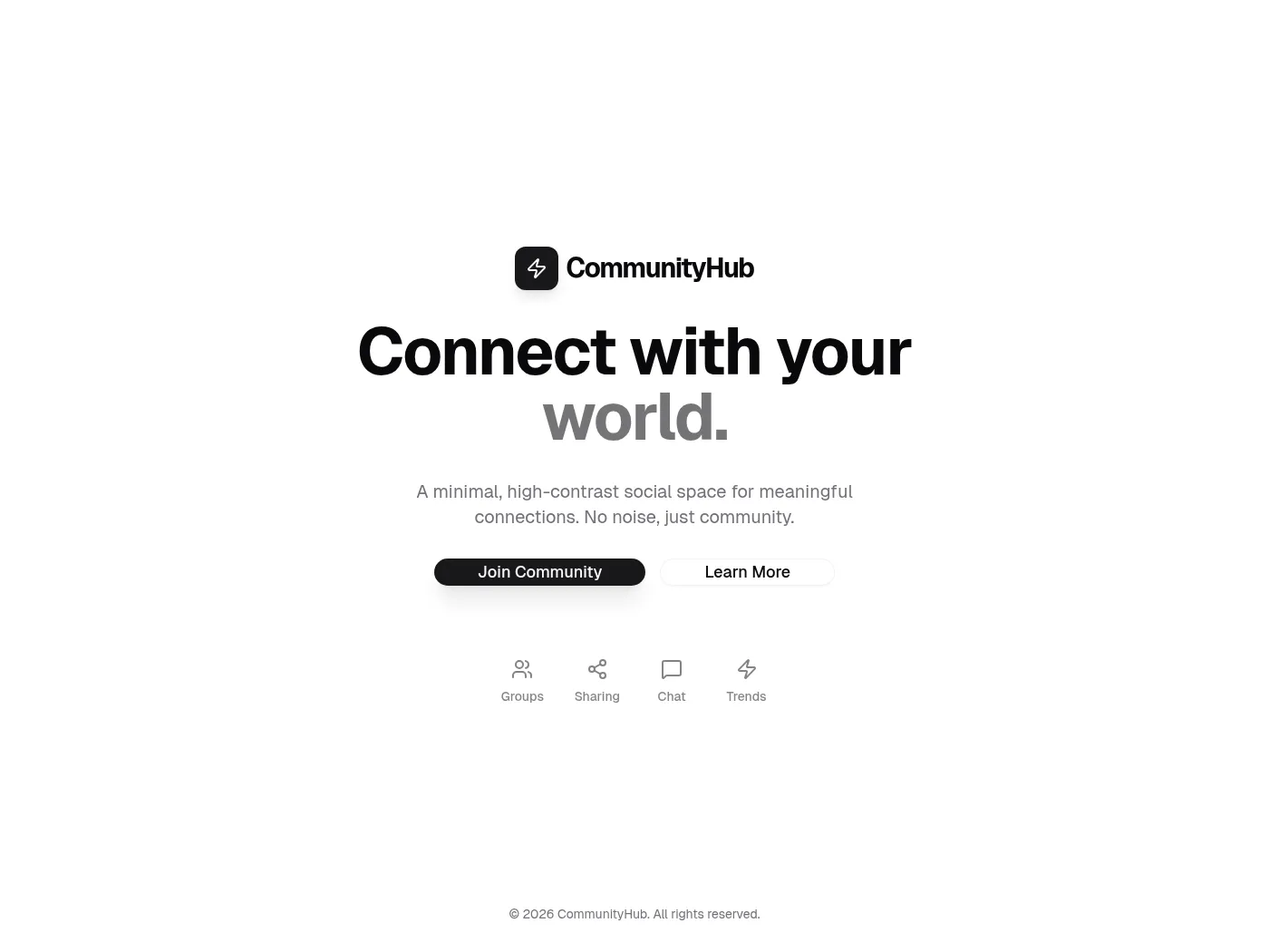 CommunityHub Clone