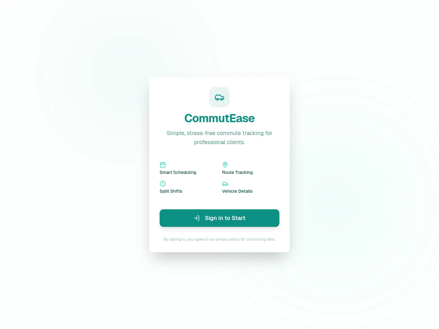 CommutEase Web App
