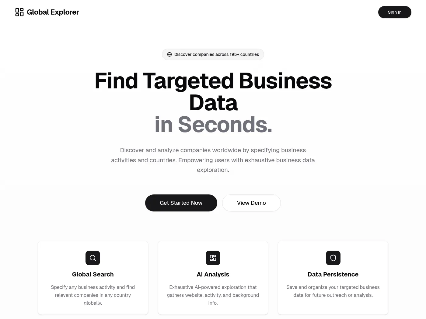 Global Company Explorer