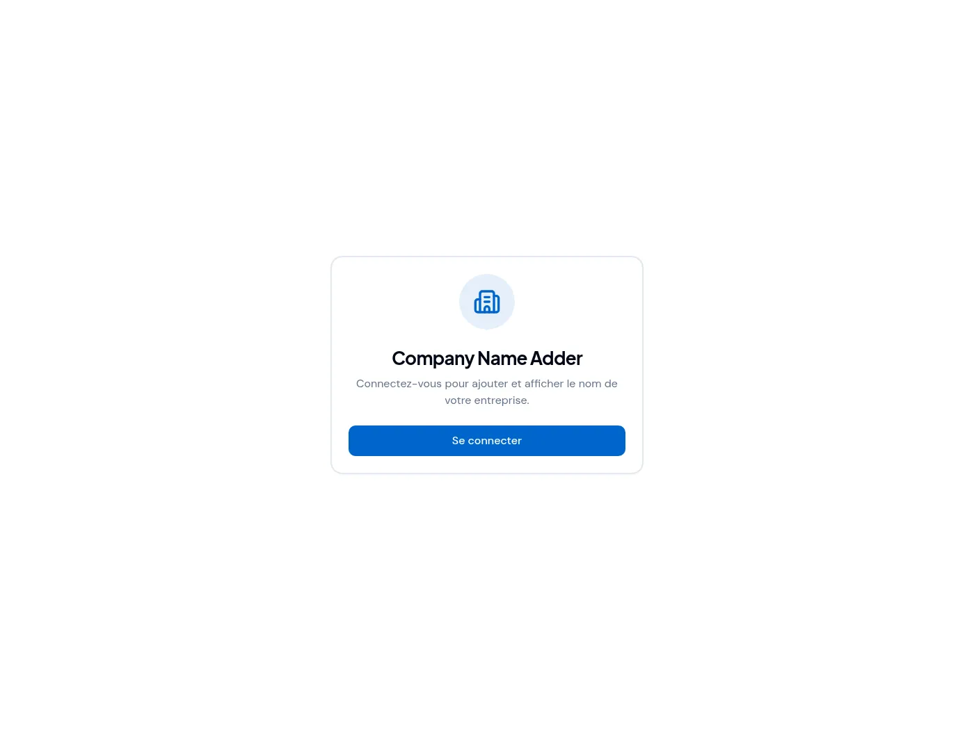 Company Name Adder