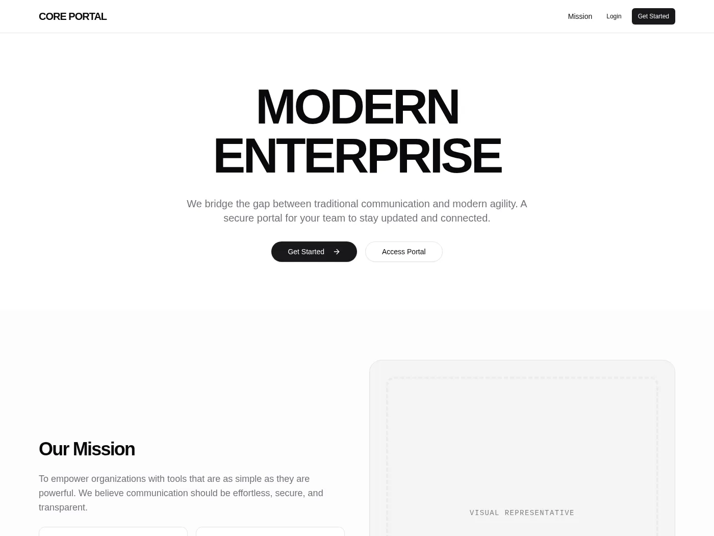 Company Portal Site