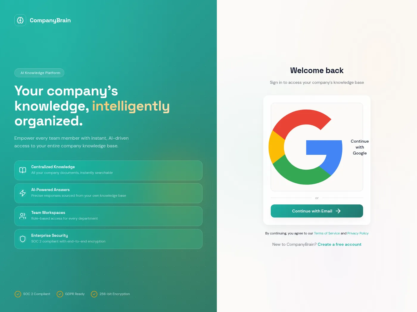CompanyBrain AI Platform