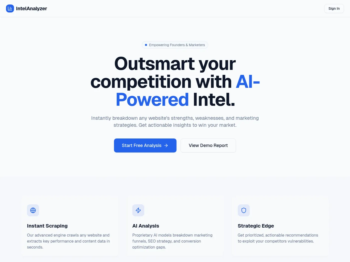 Competitor Intel Analyzer