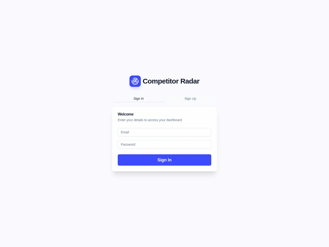 Competitor Radar (Remix)