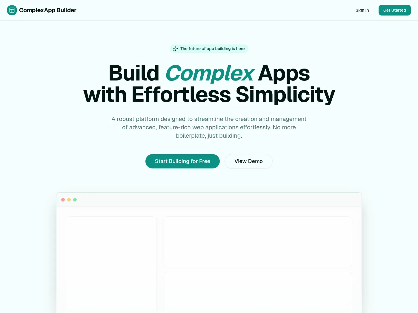 ComplexApp Builder