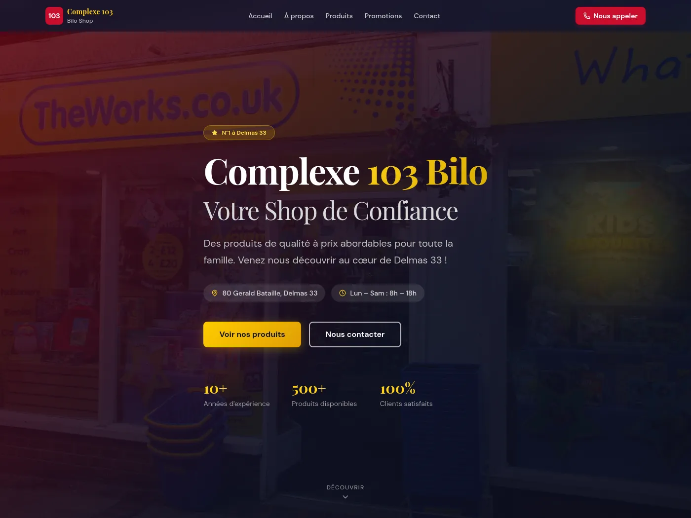 Complexe 103 Bilo Shop delmas