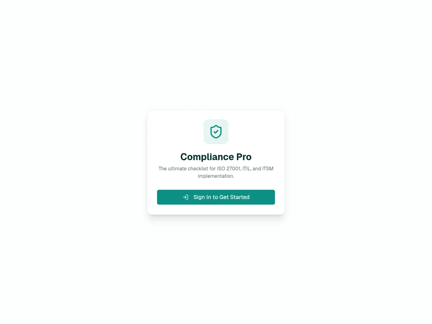 Compliance Checklist Pro