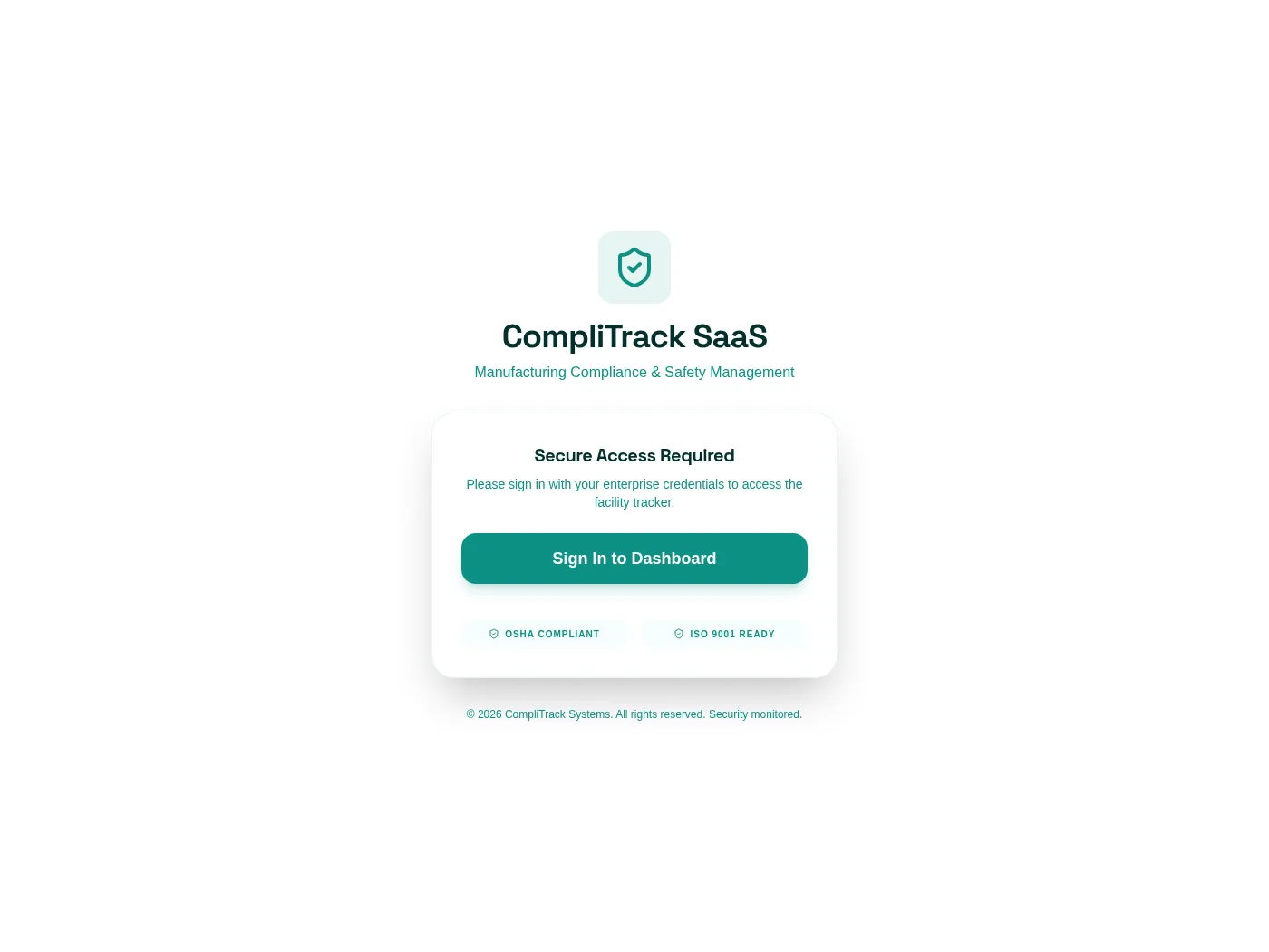 CompliTrack SaaS