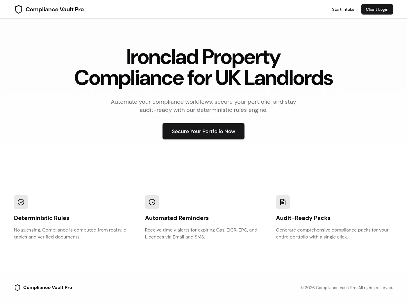 Compliance Vault Pro