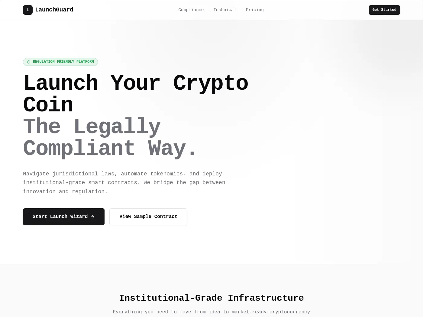 Compliant Crypto Launchpad
