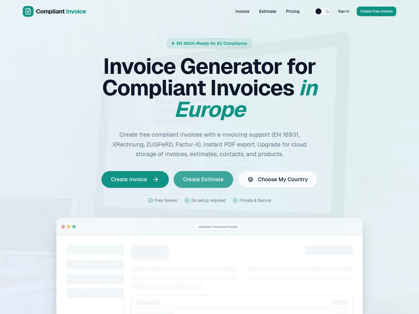 Compliant Invoice Clone