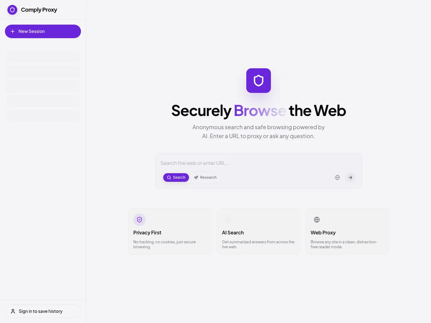Comply Web Proxy