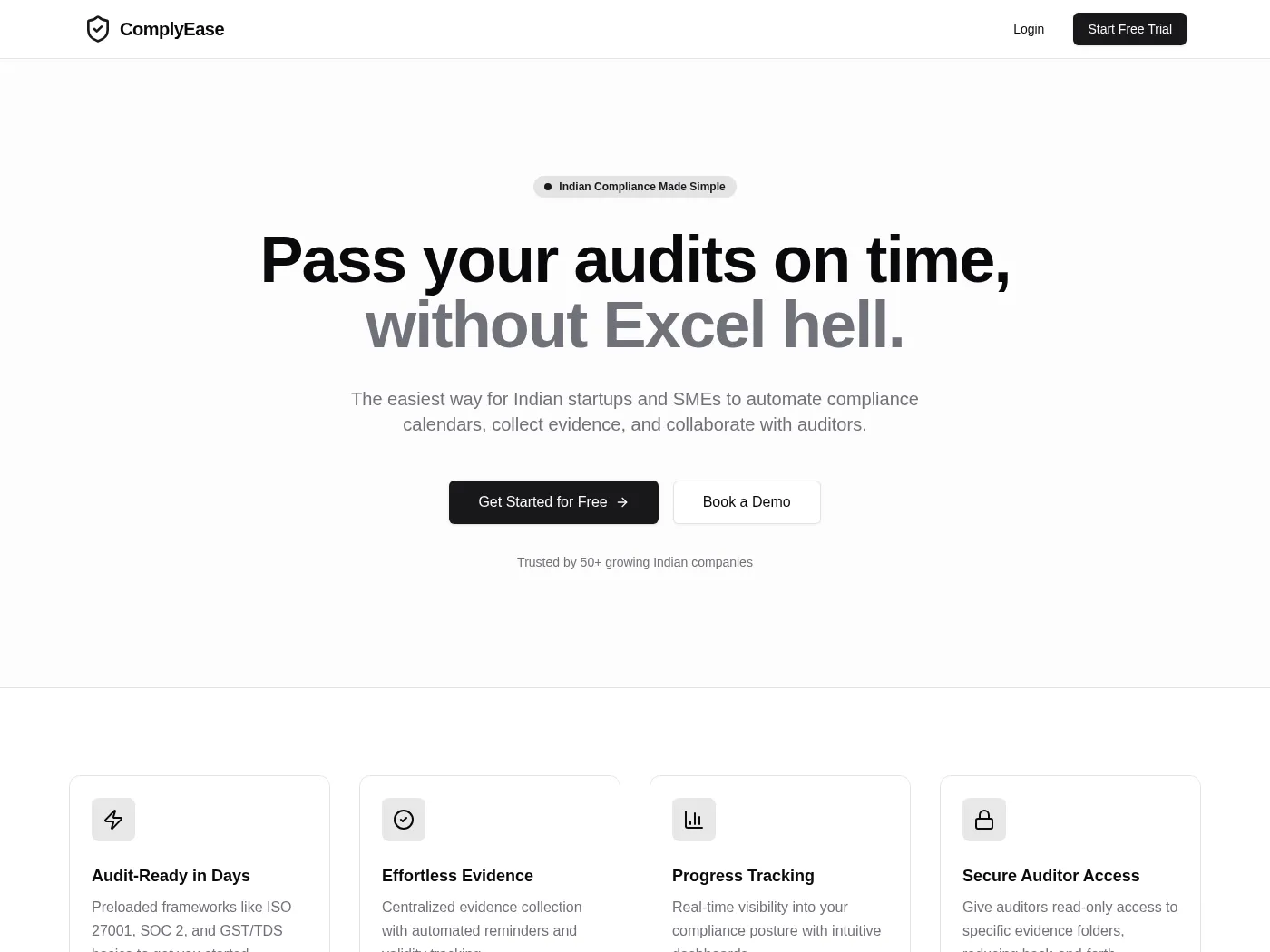 ComplyEase Audit SaaS