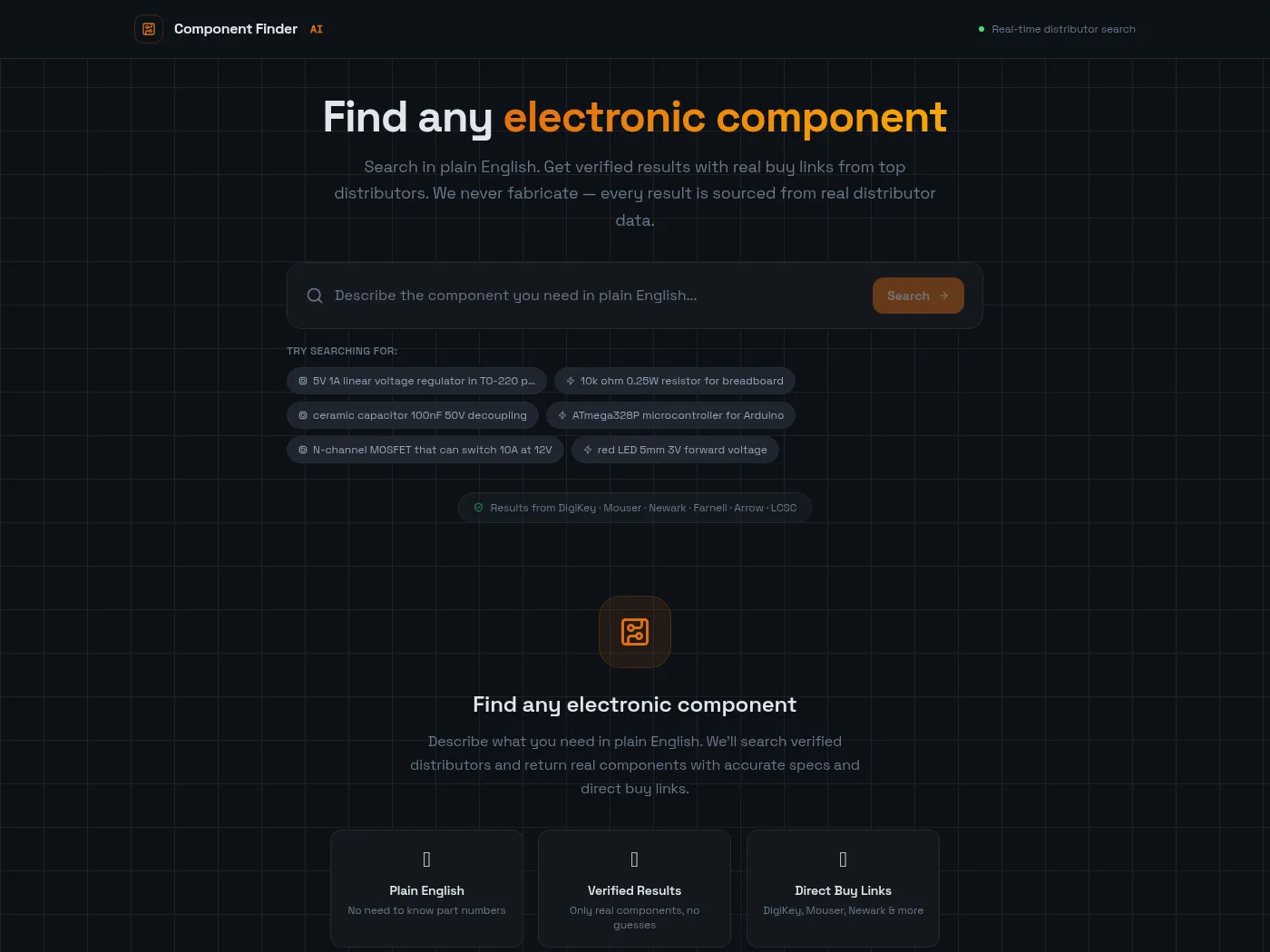 Component Finder AI