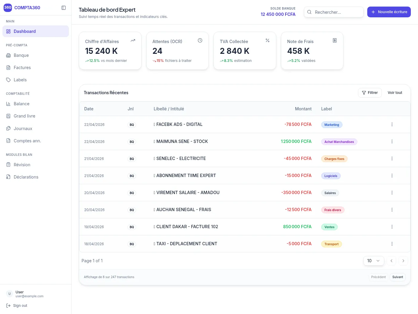Compta360 SaaS Platform