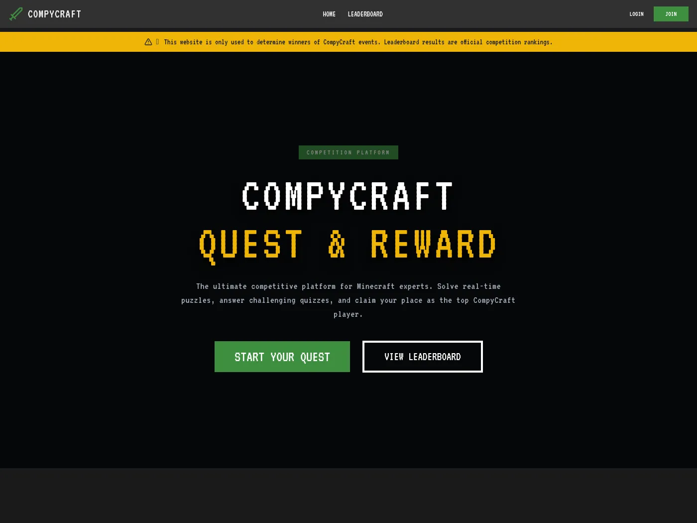 CompyCraft Quest Platform